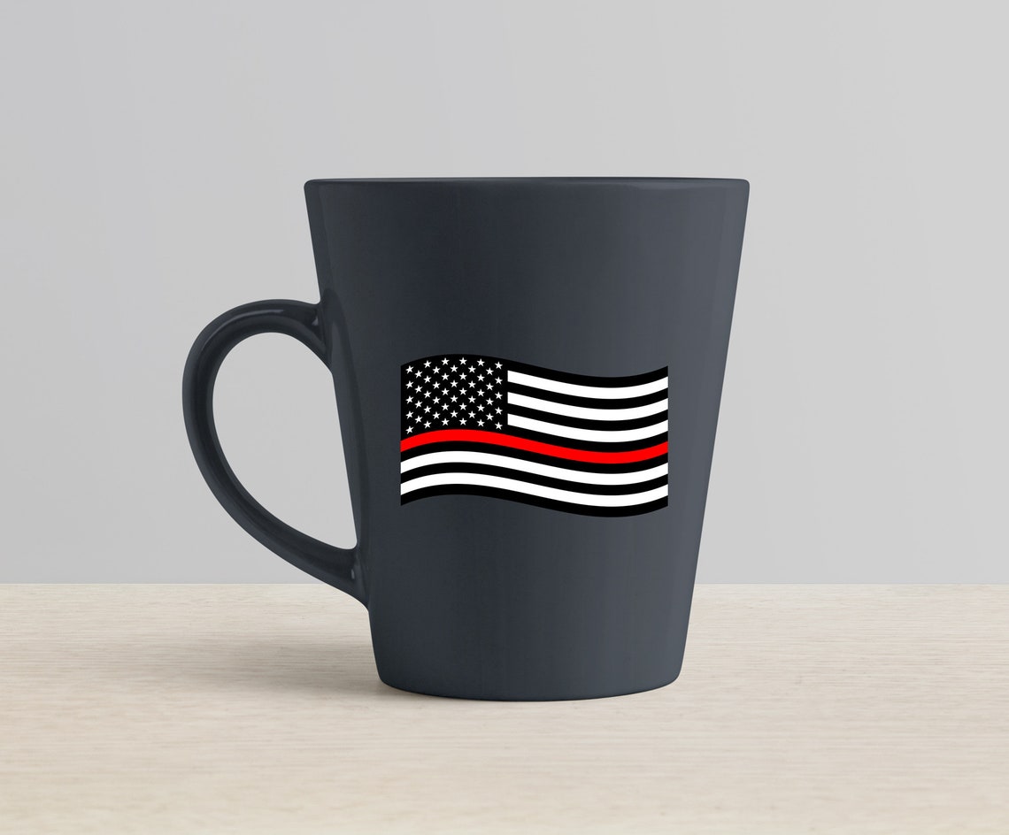 Thin Red Line Flag SVG Vector Clip Art Cutting Files for - Etsy