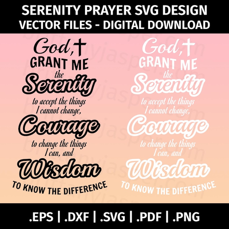 Serenity Prayer Art - Etsy