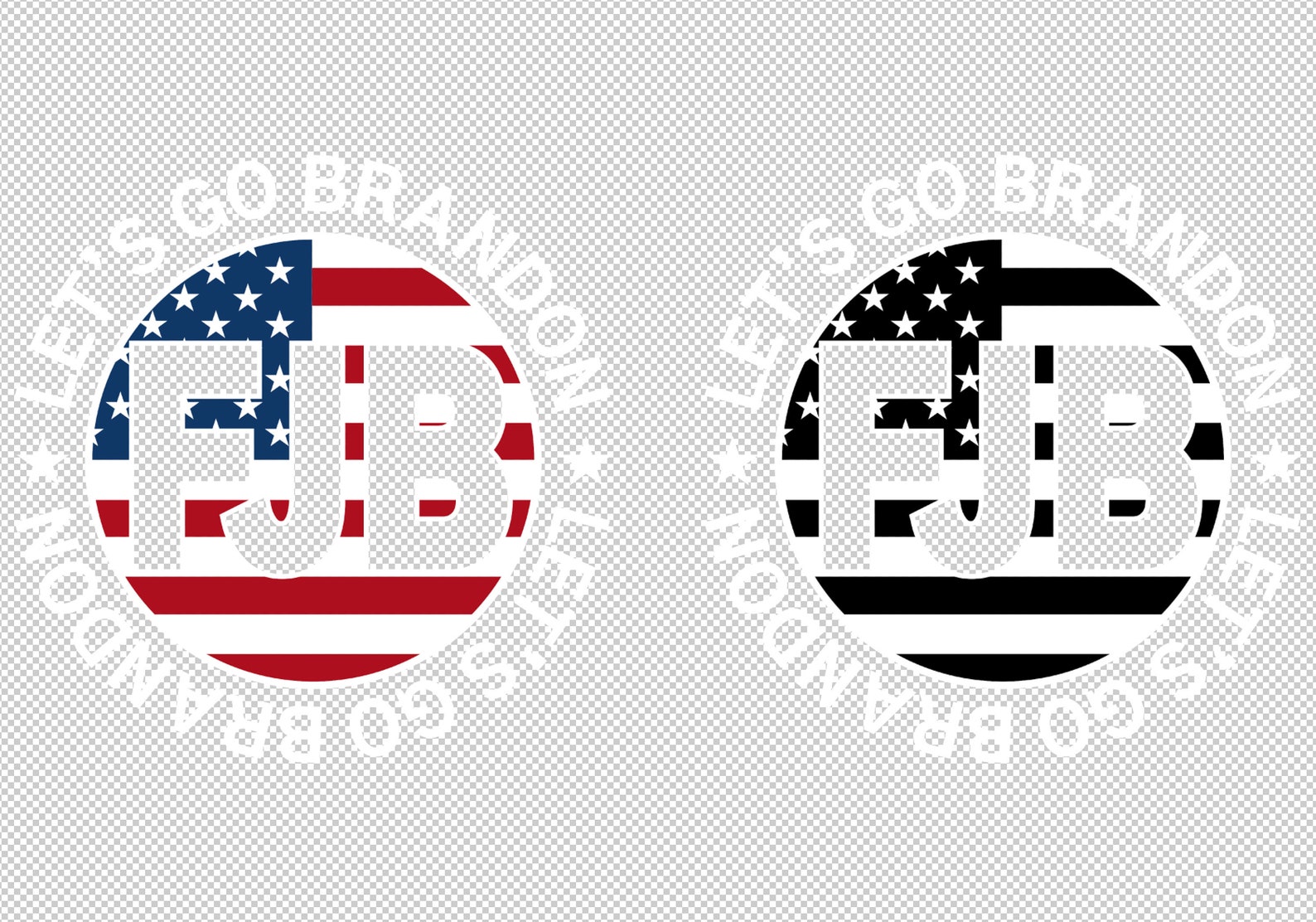 Let's Go Brandon FJB Circle Design SVG Vector Clip Art - Etsy