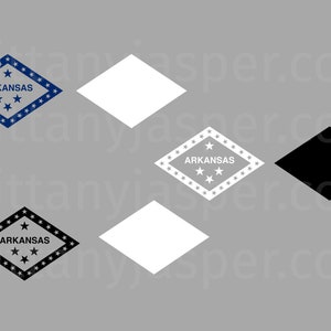 Arkansas State Flag SVG Vector Clip Art Cut Files for Cricut ...