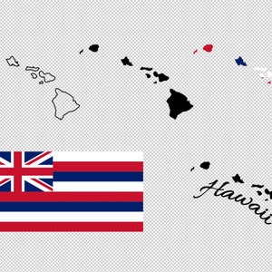 Hawaii State Flag SVG Vector Clip Art - Cut Files for Cricut ...