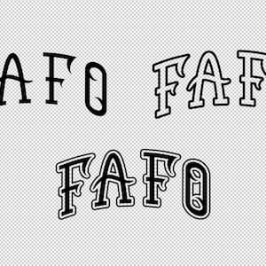 FAFO SVG Vector Bundle Clip Art - Cut Files for Cricut, Silhouette ...