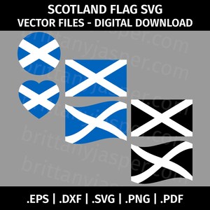 Scotland Flag SVG Vector Clip Art - Cut Files for Cricut, Silhouette ...