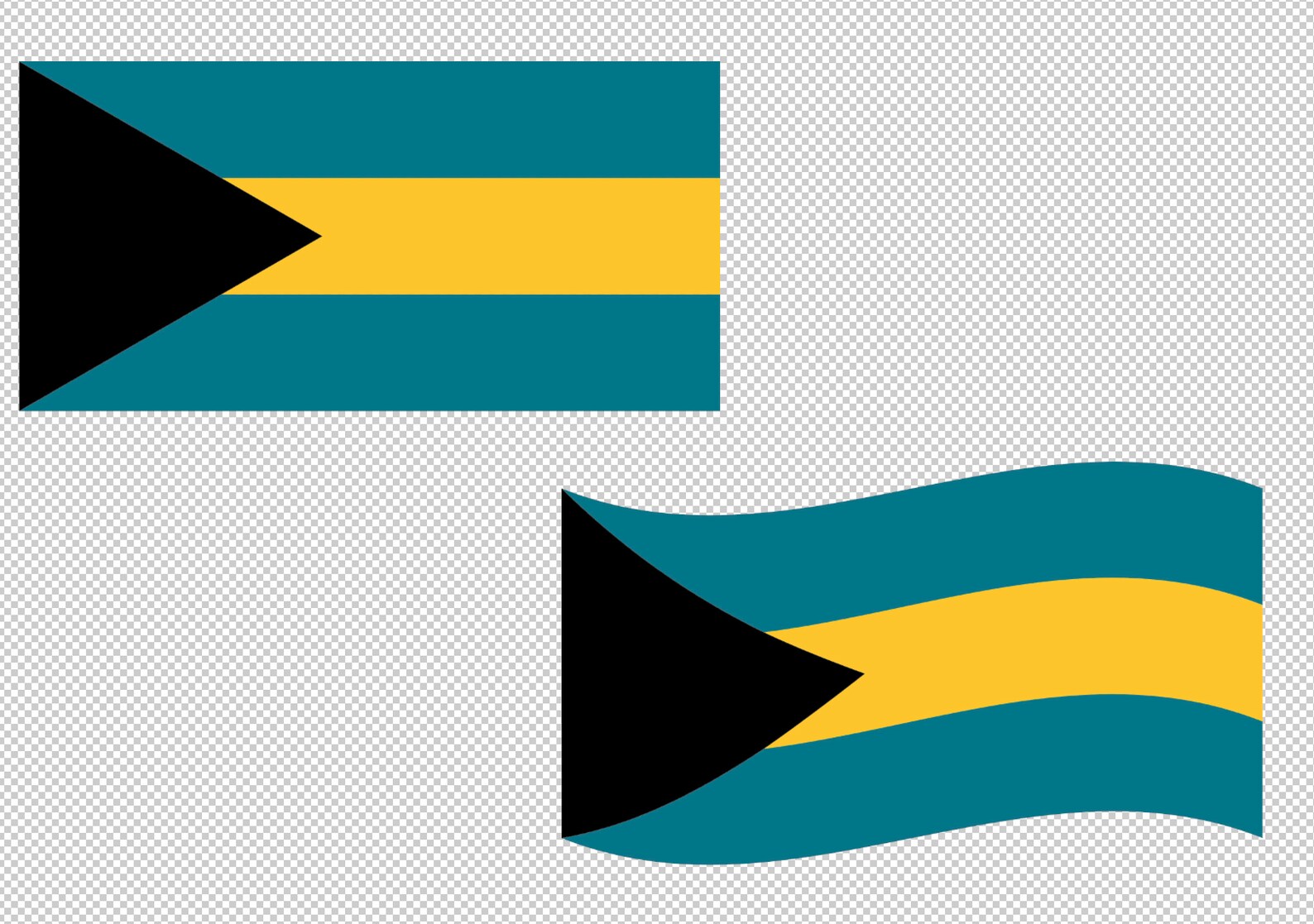 Bahamas Flag SVG Vector Clip Art Cutting Files for Cricut - Etsy
