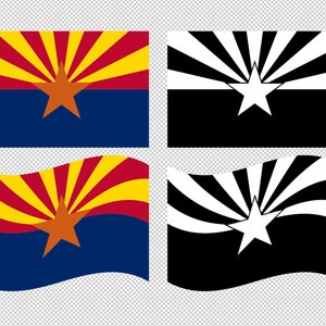 Arizona State Flag SVG Vector Clip Art - Cut Files for Cricut ...