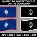 Guam Flag SVG Vector Clip Art - Cut Files for Cricut, Silhouette - Eps ...