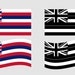 Hawaii State Flag SVG Vector Clip Art - Cut Files for Cricut ...
