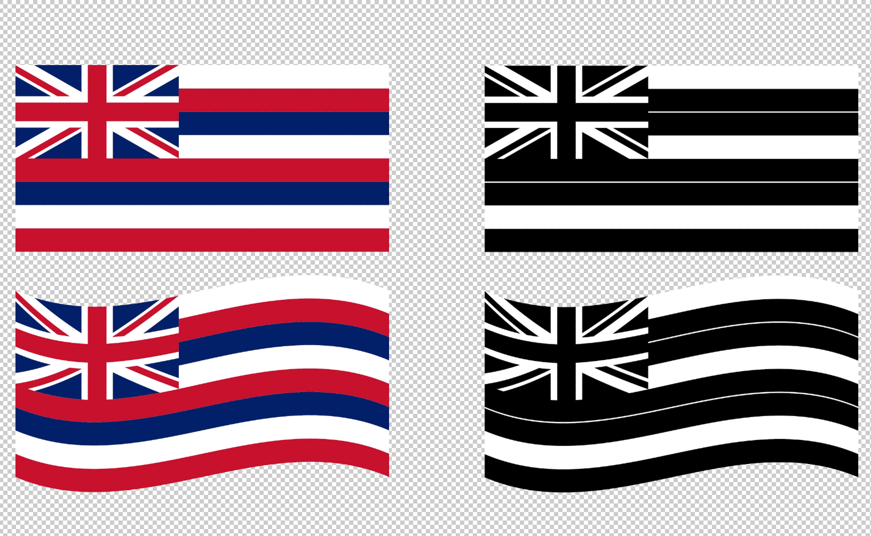 Hawaii State Flag SVG Vector Clip Art Cut Files for Cricut - Etsy