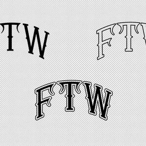 FTW SVG Vector Bundle Clip Art Cut Files for Cricut, Silhouette Eps Dxf ...