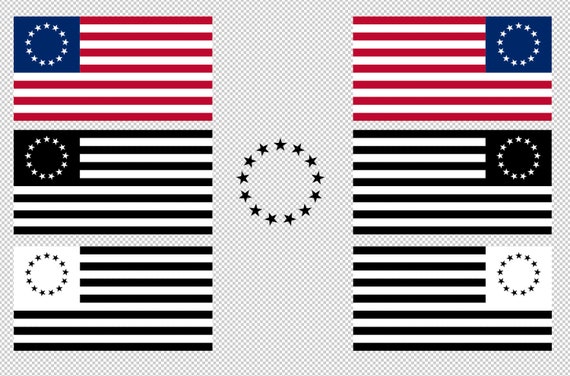 Betsy Ross Flag Clip Art