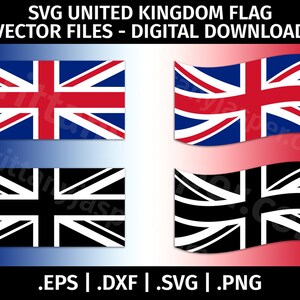 United Kingdom Flag SVG Vector Clip Art Cutting Files for - Etsy