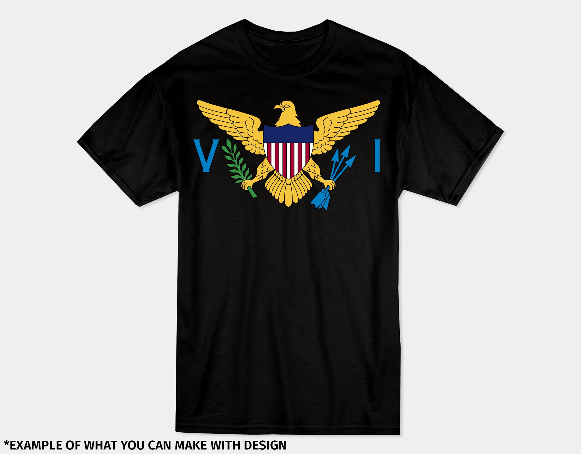 US Virgin Islands Flag SVG Vector Clip Art - Cut Files for Cricut - Eps ...