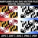 Maryland State Flag SVG Vector Clip Art Cut Files for | Etsy