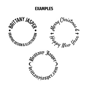 Custom Circle Text Your Personalized Text Arranged in Circular Format ...