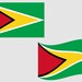 Guyana Flag SVG Vector Clip Art Cutting Files for Cricut, Silhouette ...