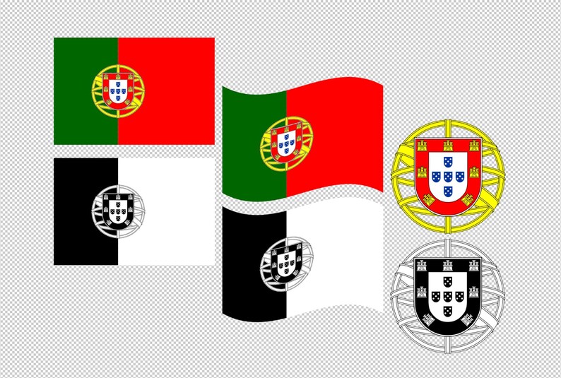 Portugal Flag SVG Vector - Cut Files for Cricut - Eps Dxf Svg Pdf Png ...