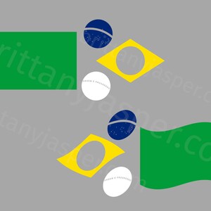 Brazil Flag SVG Vector Clip Art - Cut Files for Cricut, Silhouette ...