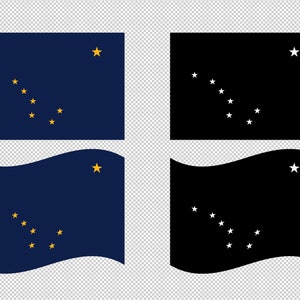 Alaska State Flag SVG Vector Clip Art - Cut Files for Cricut ...