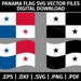 Panama Flag SVG Vector Clip Art - Cut Files for Cricut, Silhouette ...