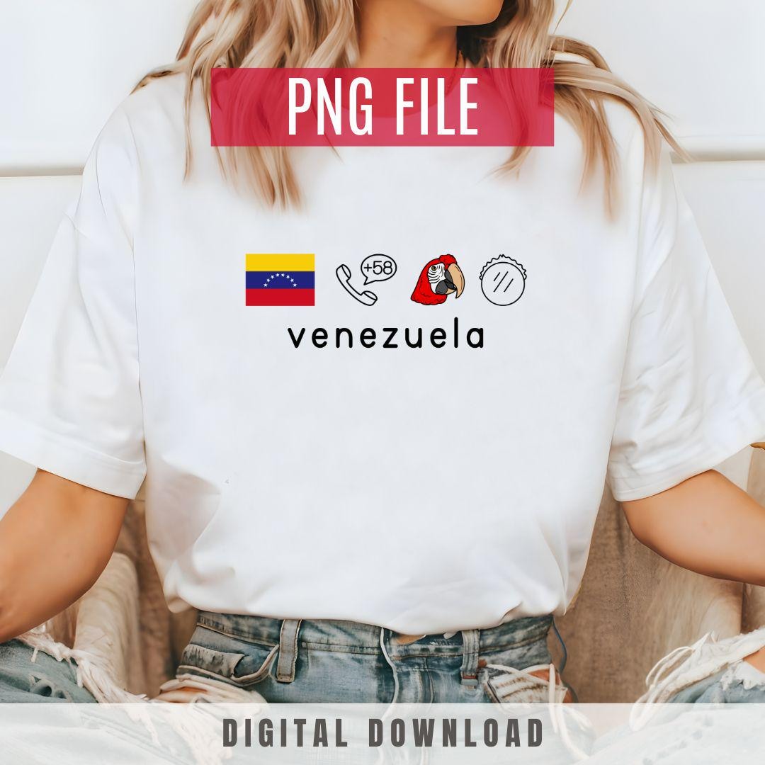 Venezuela PNG Map Digital Download Clipart Instant Art Caracas ...