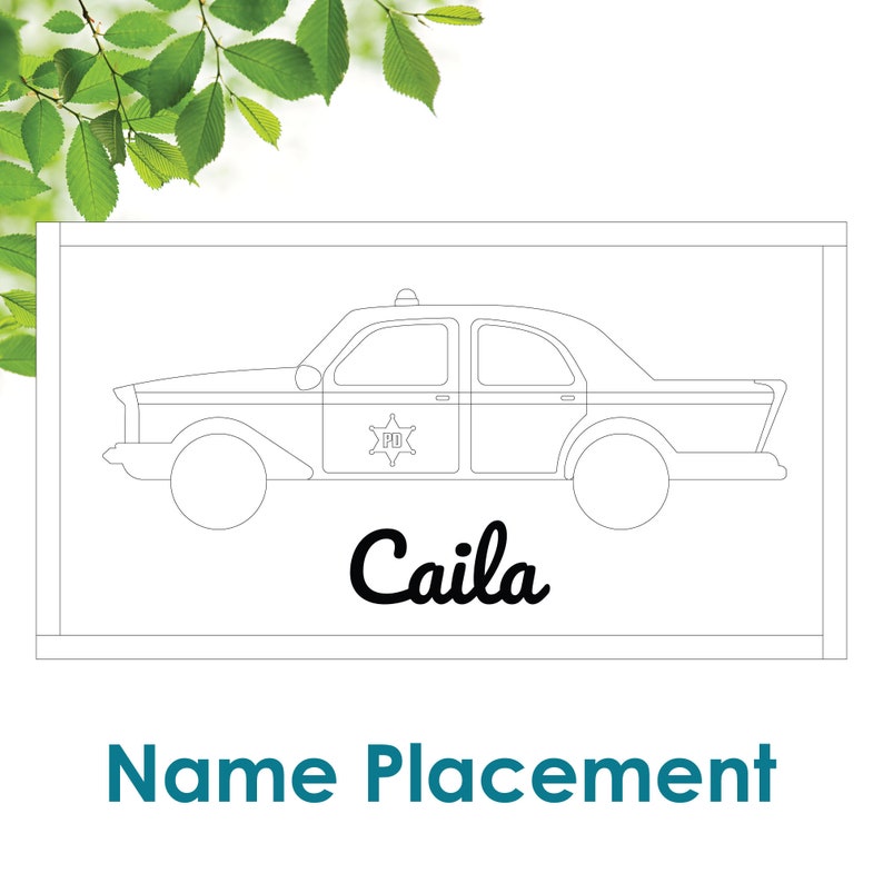 Standard Police Car Sign 3D Police Car Wood Sign Vintage - Etsy