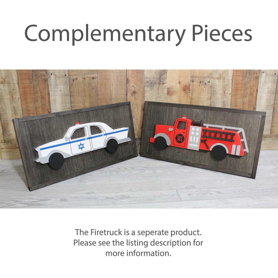 Standard Police Car Sign 3D Police Car Wood Sign Vintage - Etsy