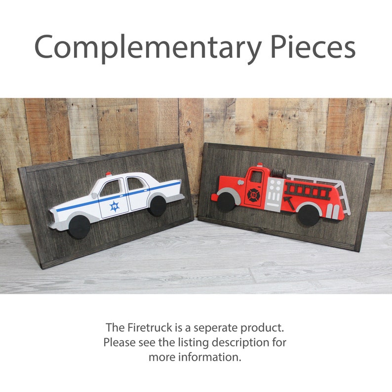 Standard Police Car Sign 3D Police Car Wood Sign Vintage - Etsy