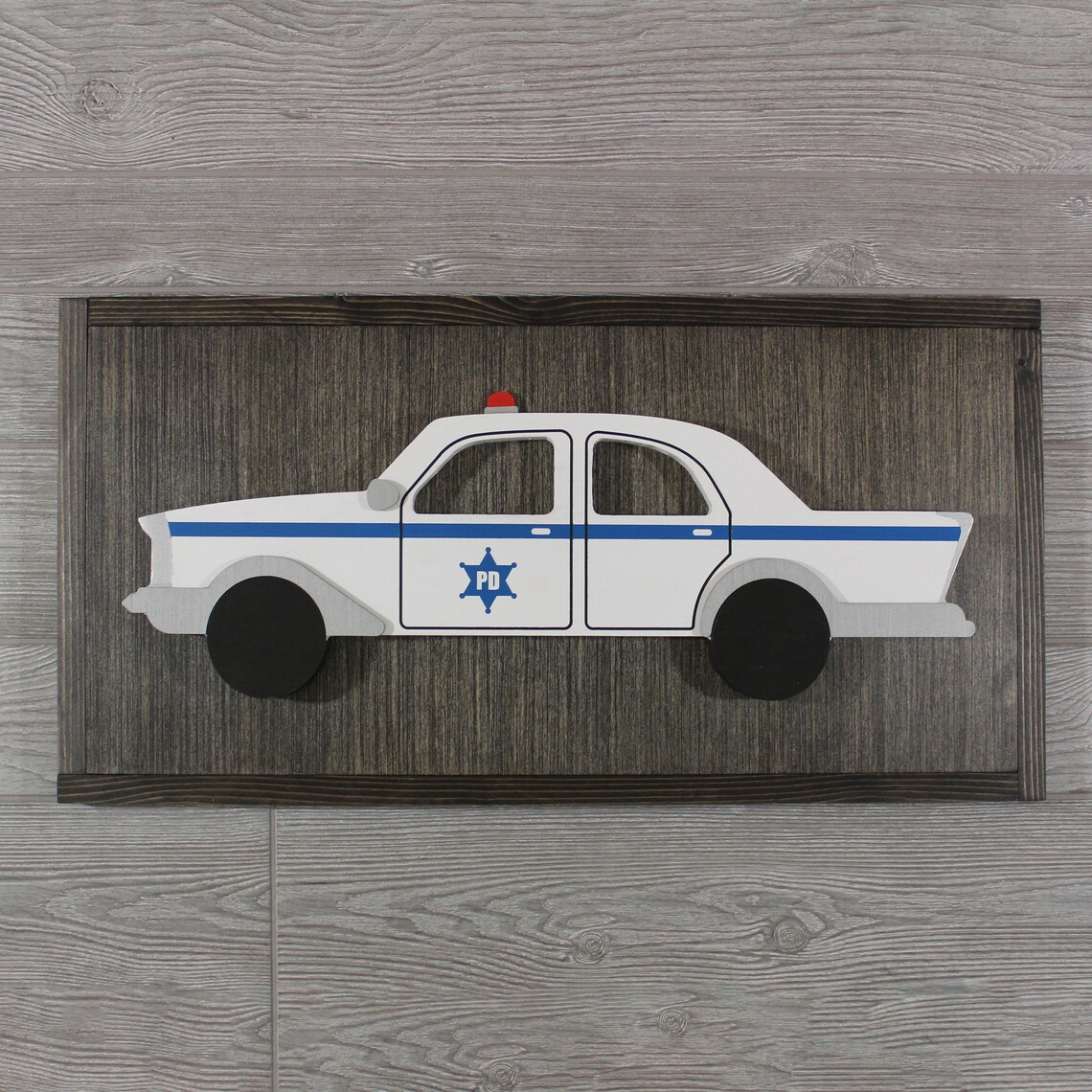 Standard Police Car Sign 3D Police Car Wood Sign Vintage - Etsy