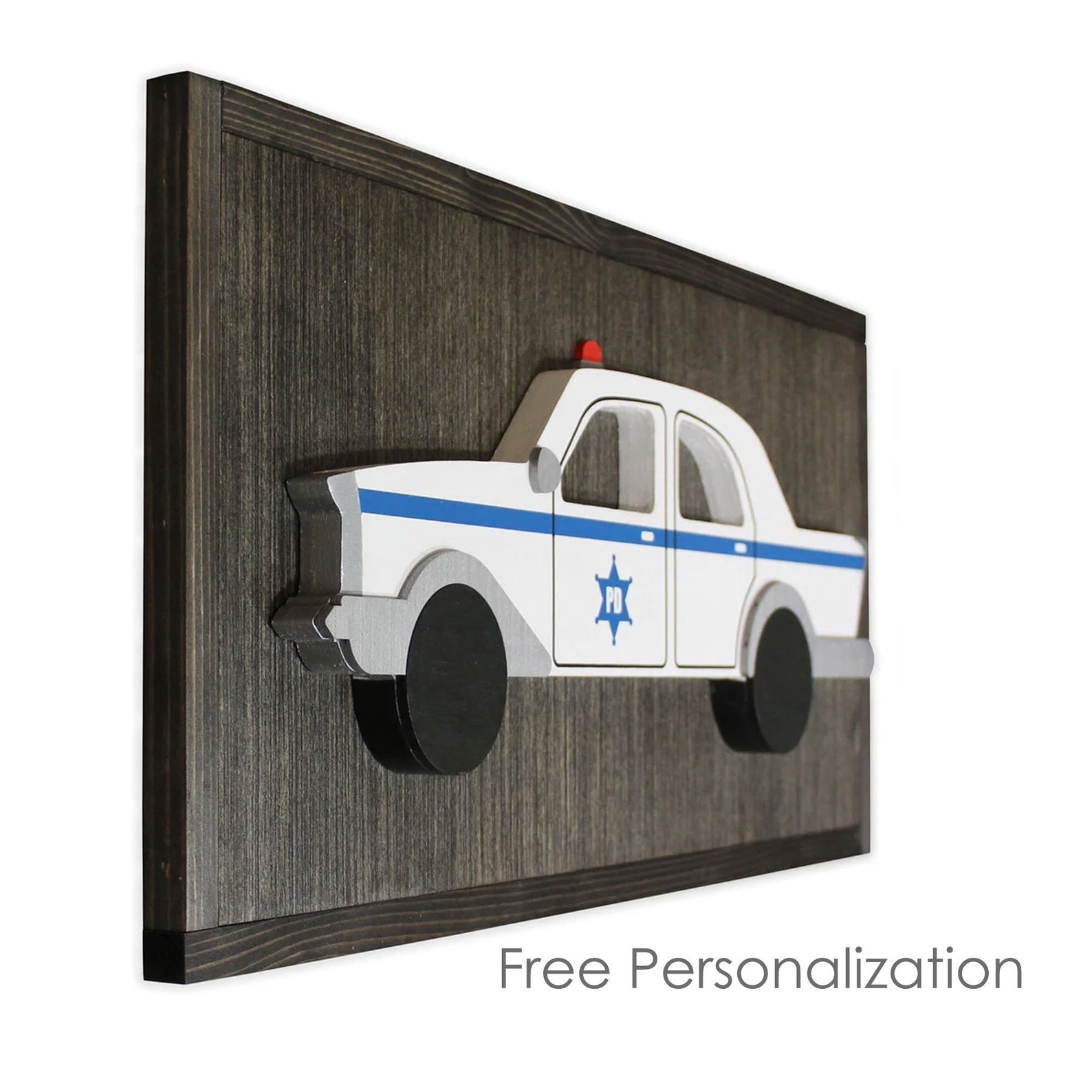Standard Police Car Sign 3D Police Car Wood Sign Vintage - Etsy