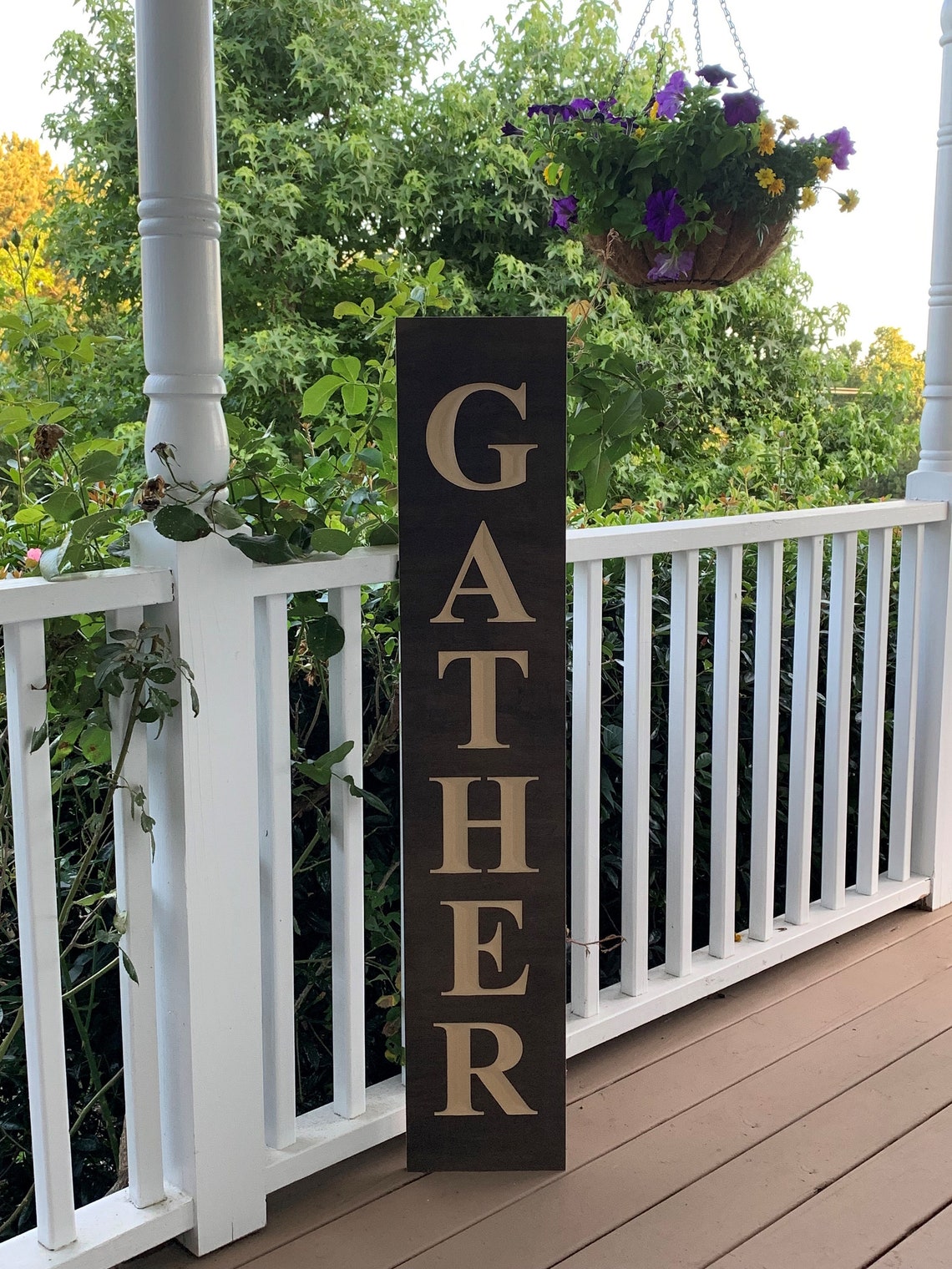 Wooden Welcome Sign Gather | Etsy