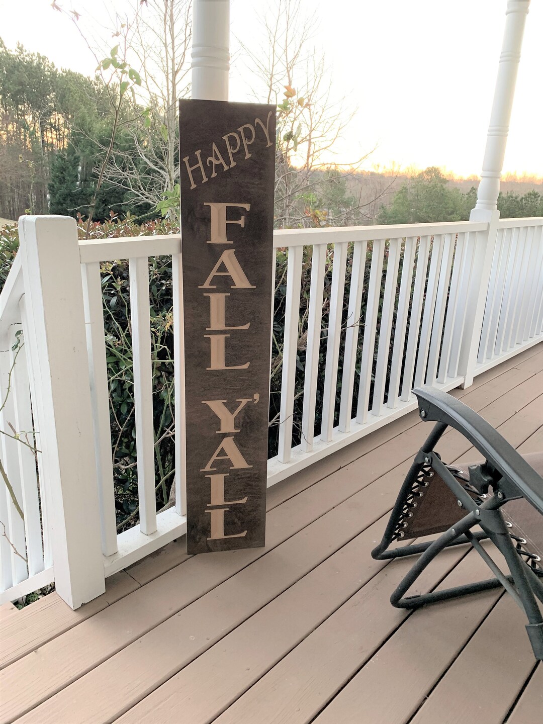 Wooden Welcome Sign Happy Fall Y'all - Etsy
