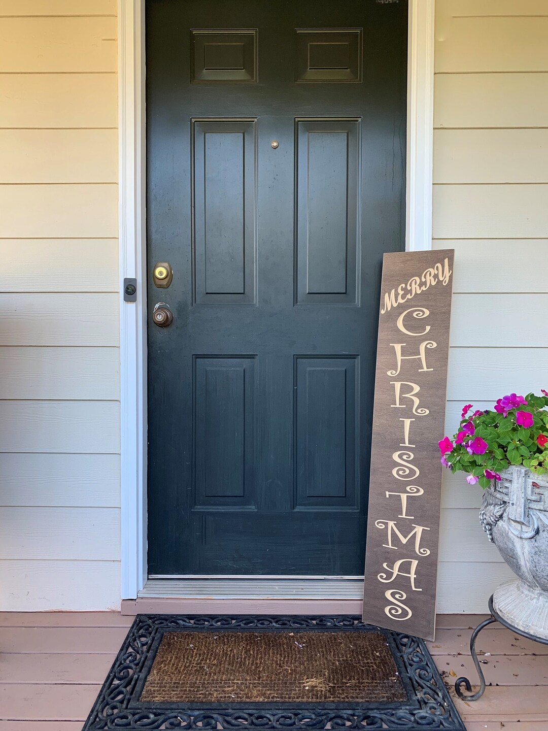 Wooden Welcome Sign Merry Christmas - Etsy