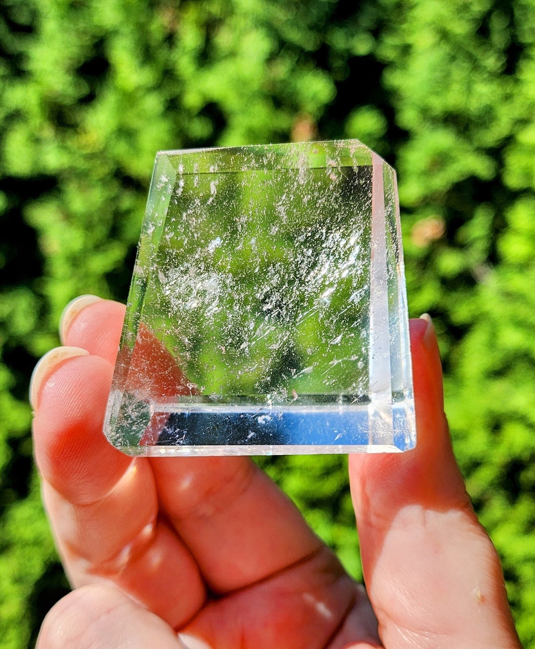 Freeform Clear Quartz Crystal Block Faceted Gemstone QFB1 - Etsy