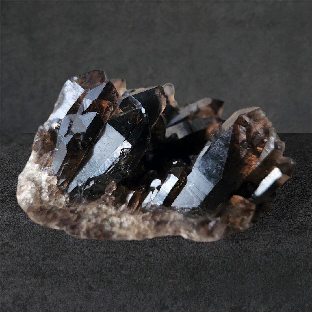 Smoky Quartz Cluster / Brown Crystal Point / Genuine Freeform SC1 - Etsy