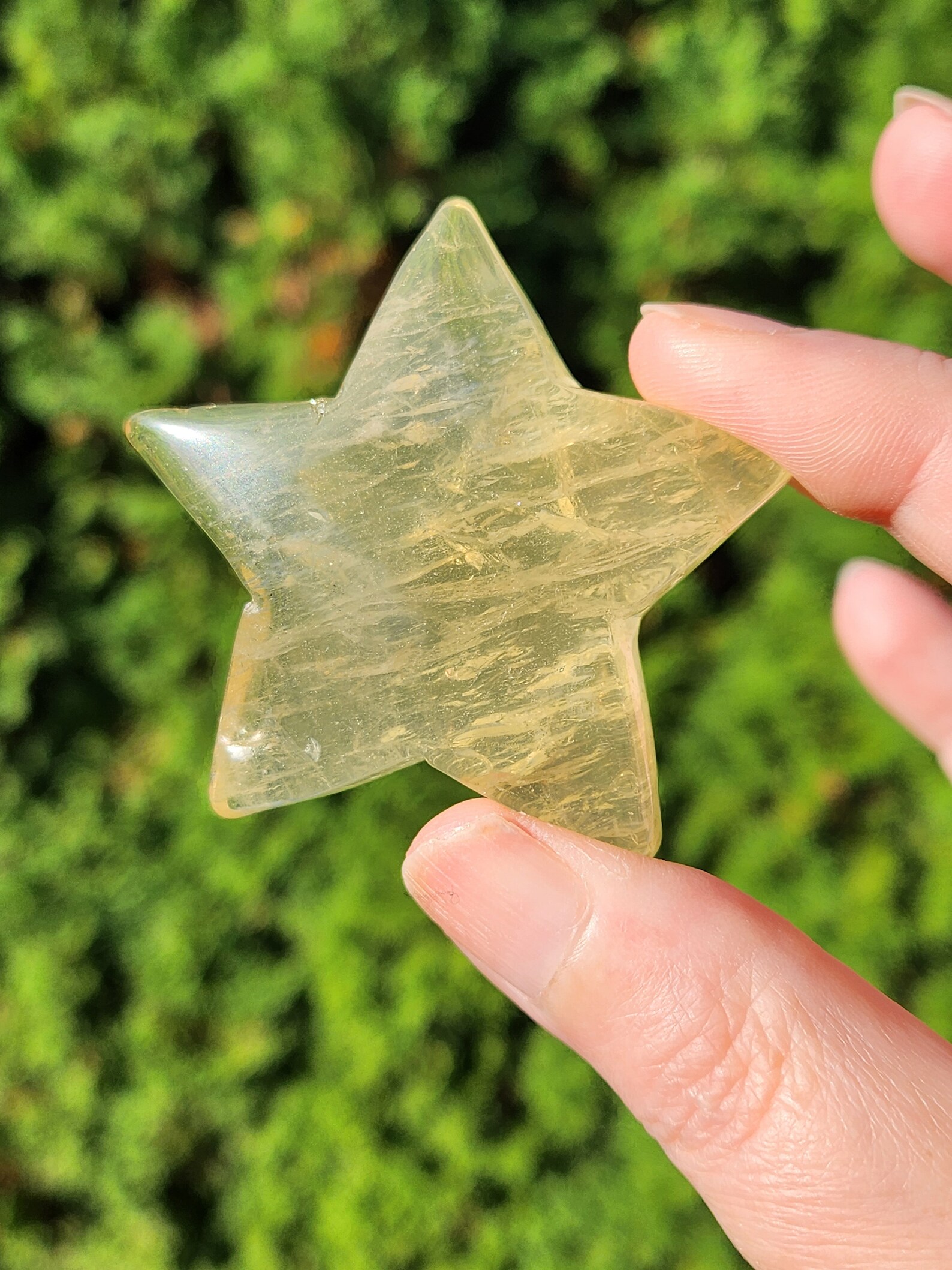 Citrine Star Carved Yellow Crystal Gemstone CS2 - Etsy