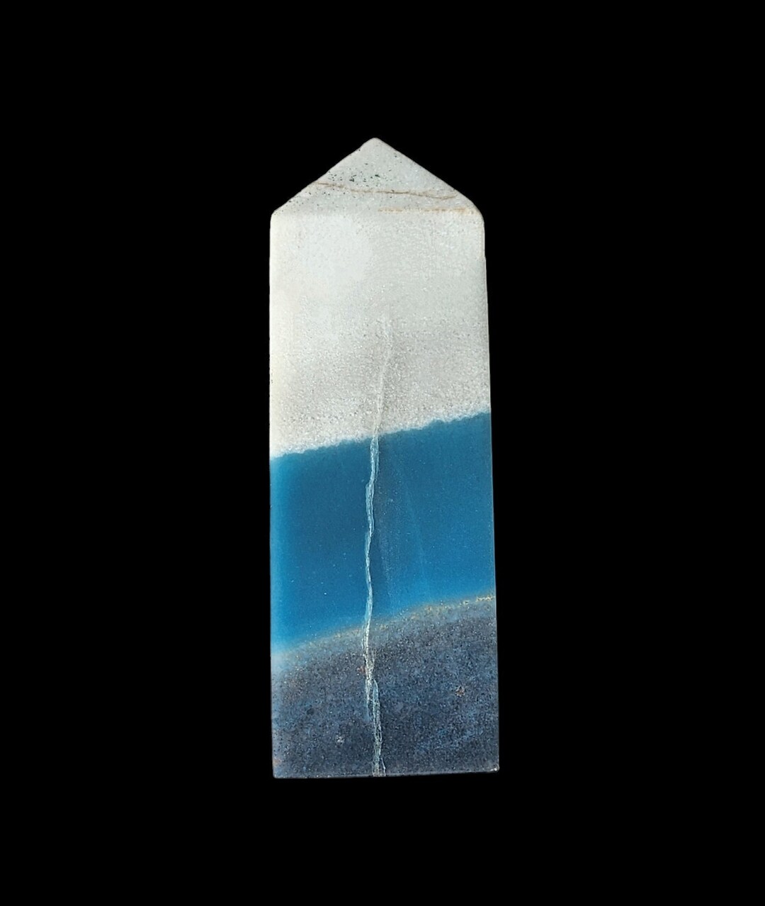 Troilite Tower / Blue and White Crystal Point / TT1 - Etsy