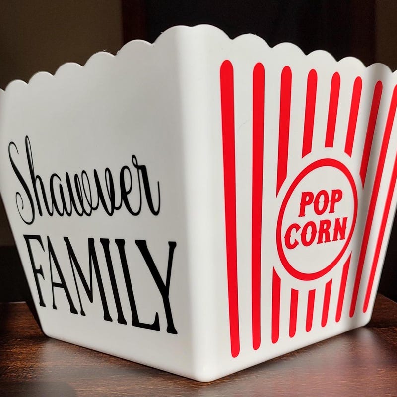 Personalized Popcorn Bucket - Etsy