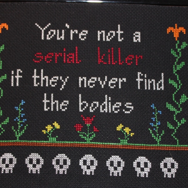 Serial Killer Cross Stitch - Etsy