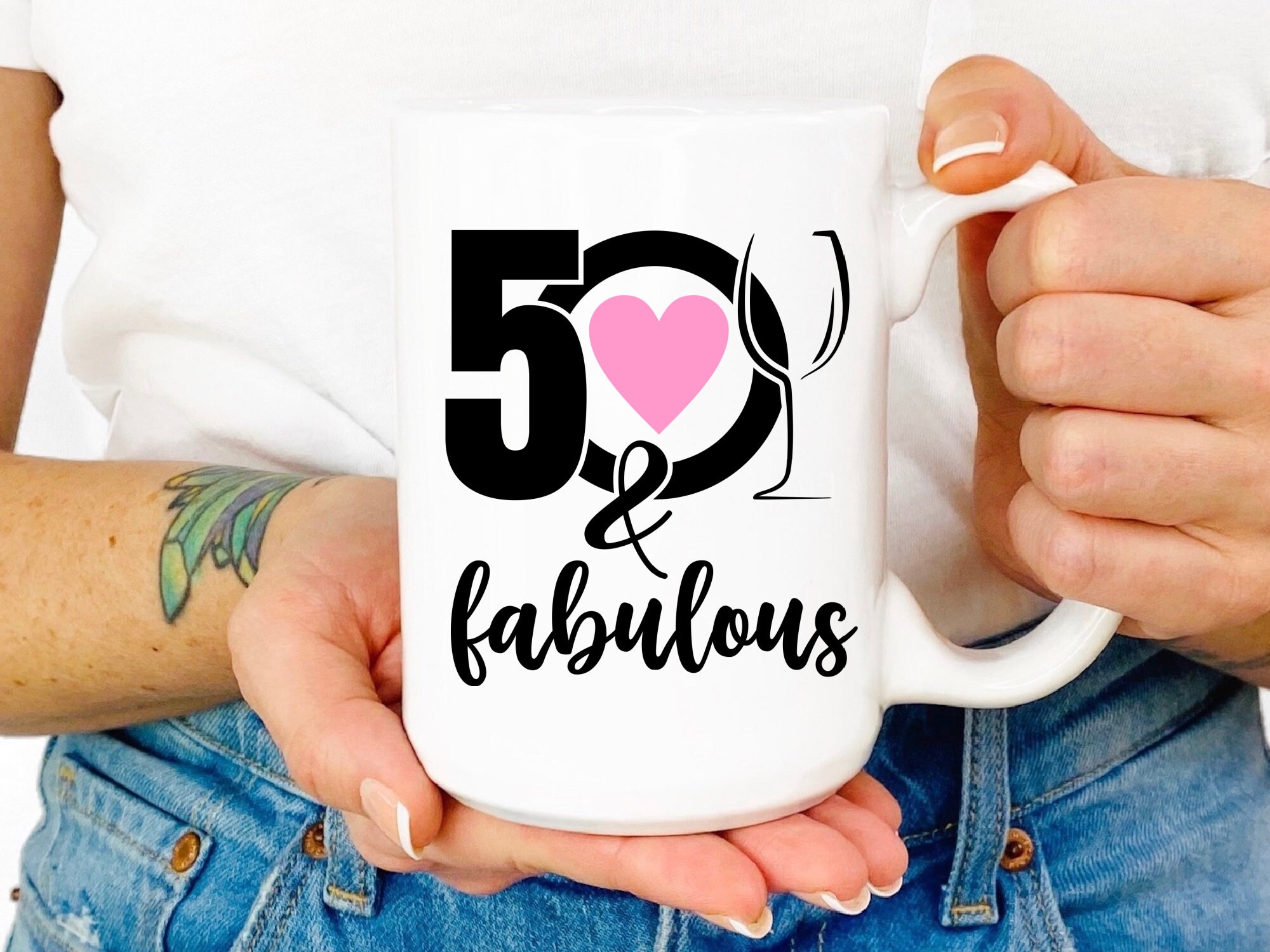 50 and Fabulous Coffee Mug 50th Birthday Gifts for Women - Etsy