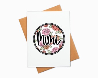 Mimi Birthday Card | Etsy