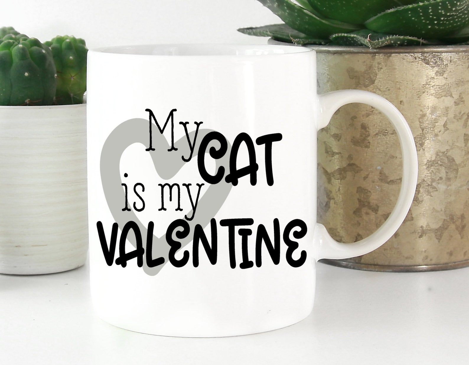 Cat Lover Gift Valentine Cat Mug Cat Mother's Day Gift - Etsy