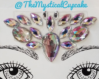 Princess Tiara Face Gem Acrylic Face Jewels for Raves and - Etsy