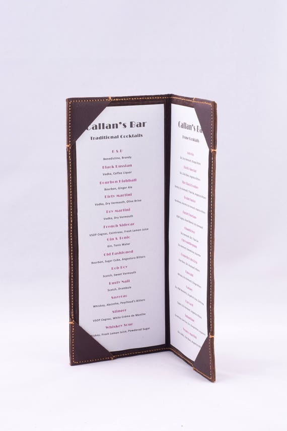 Large Custom Menu - Etsy