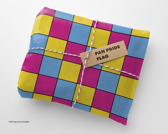 Asexual Pride Flag Checkered Gift Wrapping Paper Roll for - Etsy