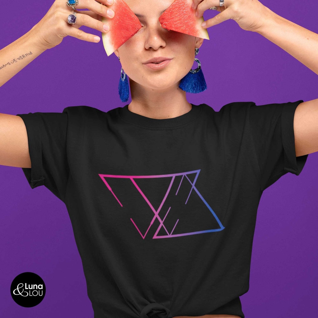 Bi-angle Shirt, Bisexual Triangle Shirt, Pride Shirt, Bisexual Triangle ...