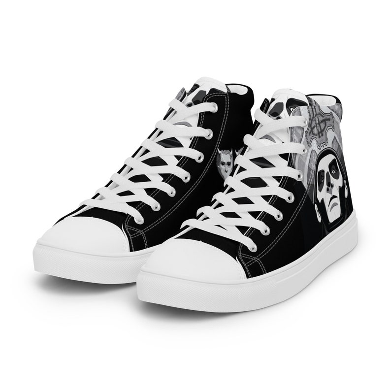 Ghostly Men's Hi-top Sneakers - Etsy