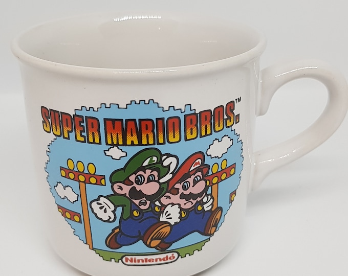 Vintage Super Mario Bros Mug Cup 1992 Coffee Tea Nintendo RARE - Etsy