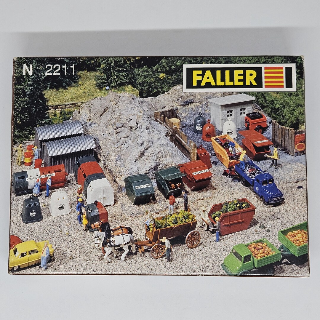 Faller N 2211 Recycling Container Construction Set N Scale New Vintage ...