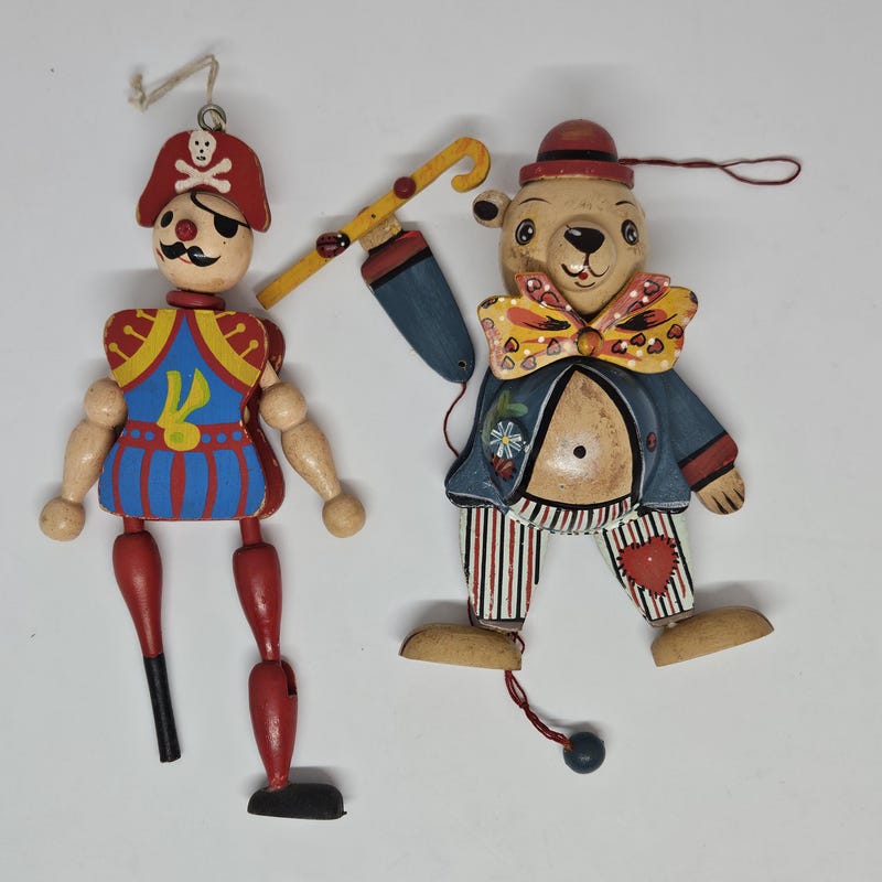 Pull String Puppet - Etsy