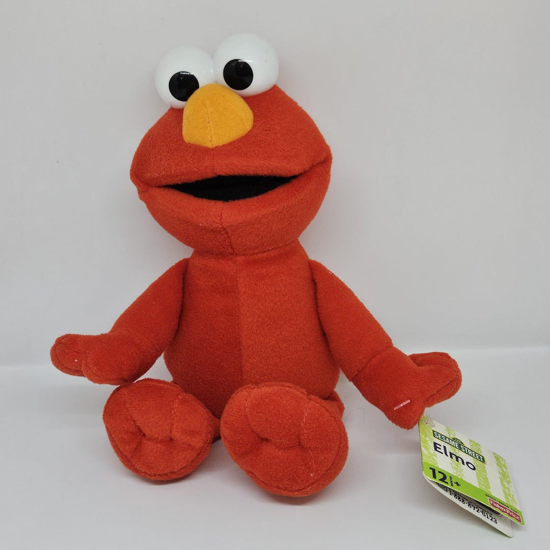 Elmo Sesame Street Stuffed Toy Fisher Price 12 Inch Vintage 2002 Plush ...